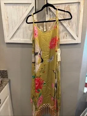 Aratta | Dresses | Aratta Green Floral Slip Dress The Legend Of The ...